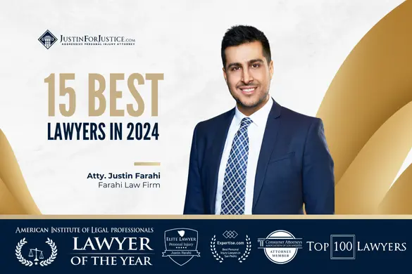 Justin Farahi Named One of the Top 15 Lawyers of 2024